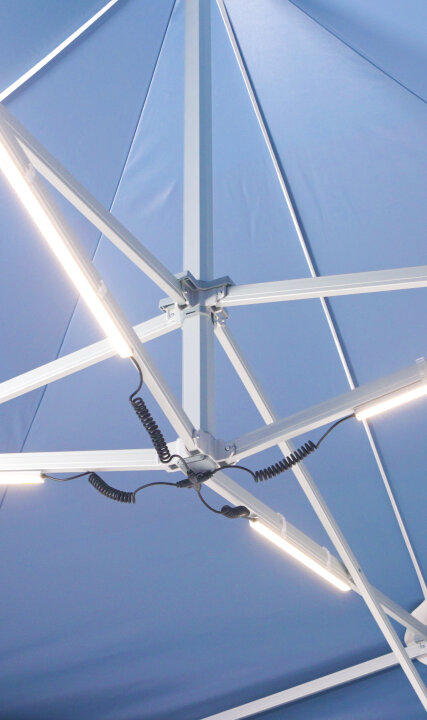 Canopy Tent Lighting: Dimmable and LED | Mastertent®